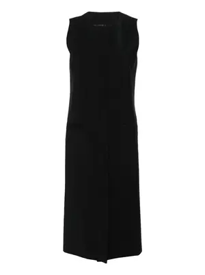 Alberta Ferretti Cut-out Long Gilet - Black