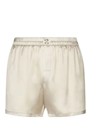 Dolce & Gabbana Silk Shorts - Neutrals