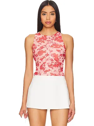 Bardot Felicia Top - Red Floral