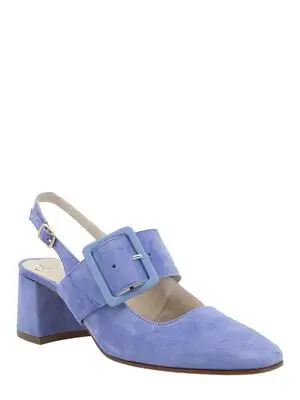 AMALFI BY RANGONI Amalfi By Rangoni Selva Slingback Pump Blu Iris Heel Buckle