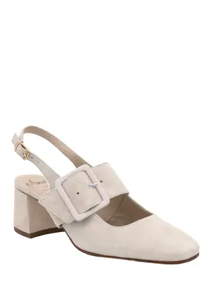 AMALFI BY RANGONI Amalfi By Rangoni Selva Slingback Pump Ivory/bianco Heel Buckle