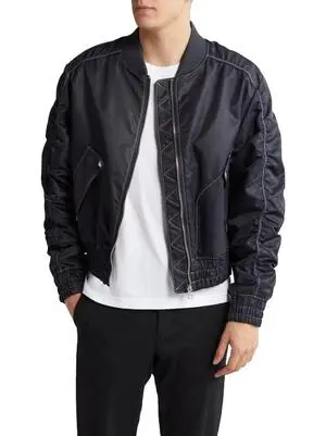 Hugo Bokly Water Repellent Bomber Jacket - Charcoal