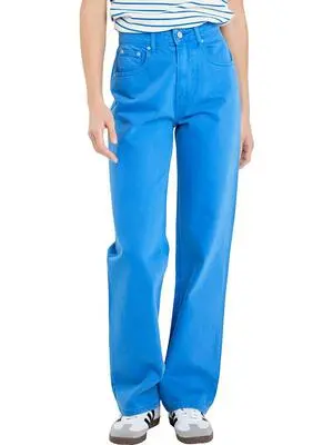 English Factory Wide Leg Jeans - Ocean Blue