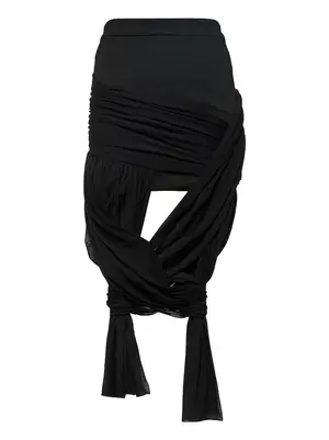 JW Anderson Knot-detail Wrap Skirt - Black
