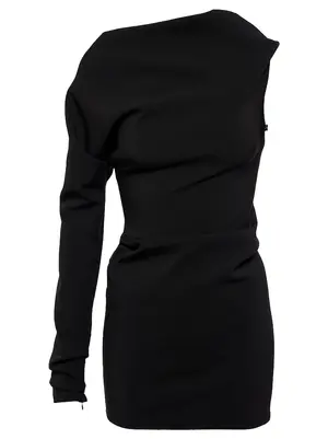 Maticevski Aroma Draped Mini Dress - Black