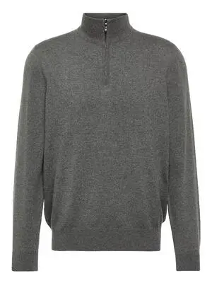 Loro Piana Loro Piana Cashmere Half-Zip Sweater Grey