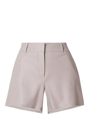 Commando Faux Stretch-leather High-rise Shorts - Neutrals