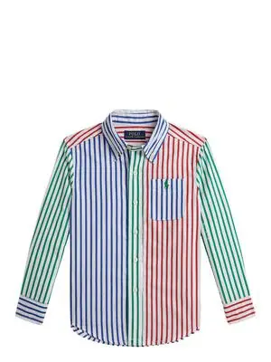 Ralph Lauren Striped Cotton Poplin Fun Shirt - Funshirt