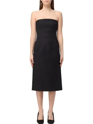 Sportmax Strapless Dress - Black
