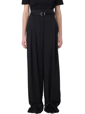 JIL SANDER Wide Leg Pants - Black