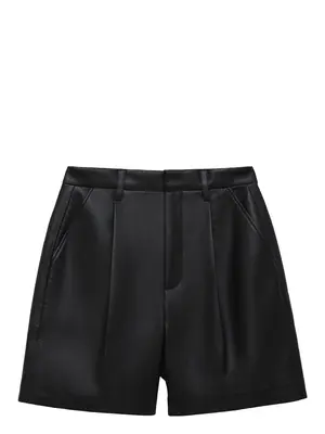 ANINE BING Carmen Recycled Leather Shorts - Black