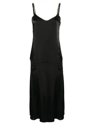 LANVIN Summer Slip Midi Dress - Black