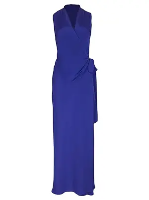 PETER COHEN Vickie Silk Maxi Dress - Blue