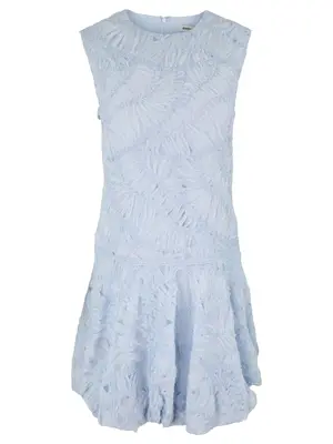 Simkhai Vallan Ruffle-detail Minidress - Blue