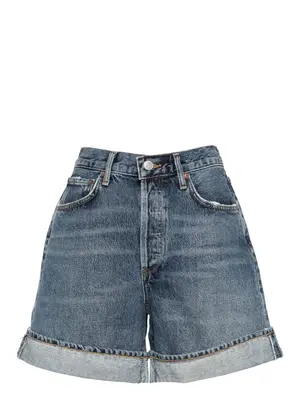 AGOLDE Dame Denim Shorts - Blue