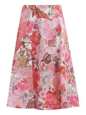 MARNI Marni Floral-Print Midi Skirt