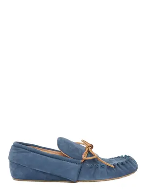 JW Anderson Suede Moccasin Loafers - Blue