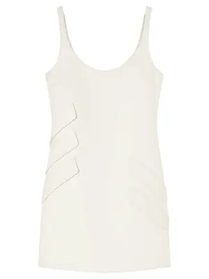 Versace Scoop-neck Mini Dress - White