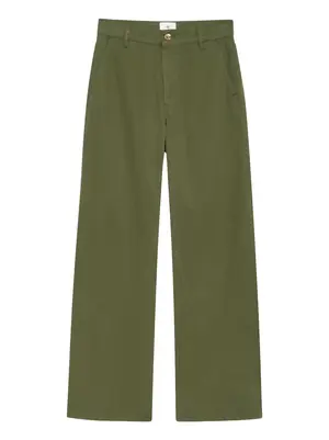 ANINE BING Briley Twill Trousers - Green