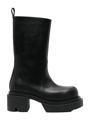 Rick Owens Mid-calf Platform Boots - Black