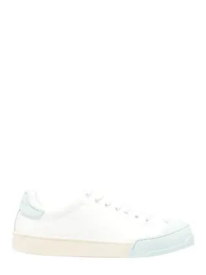 Marni Logo-debossed Leather Sneakers - Neutrals