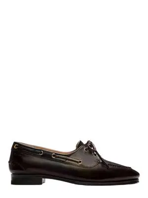 Bally Plume Leather Loafers - Brown