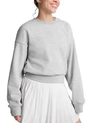 Beyond Yoga Beyond Yoga On The Go Pullover Light Heather Gray