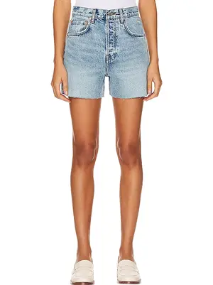 GRLFRND Jules Cut-off Denim Shorts - Bluebird Fray