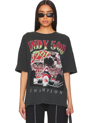 PHILCOS Indy 500 1991 Champion Oversized Tee - Black Pigment
