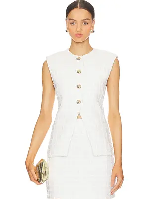 Amanda Uprichard Hughes Vest - White