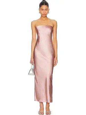 MORE TO COME Emma Strapless Maxi Dress - Blush