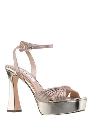 Nina Angie Platform Sandals - Taupe