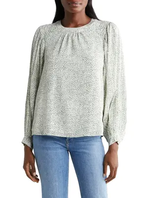 Vince Camuto Balloon Sleeve Top - New Ivory