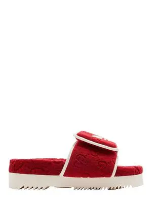 Gucci Adidas X Gg Platform Sandal - Red