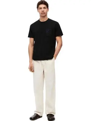 Loewe Relaxed Fit T-shirt In Cotton - Black