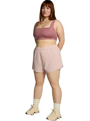 Pink Tech Stretch Running Shorts Pink