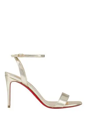 CHRISTIAN LOUBOUTIN Christian Louboutin Loubigirl Metallic Leather Sandals 85
