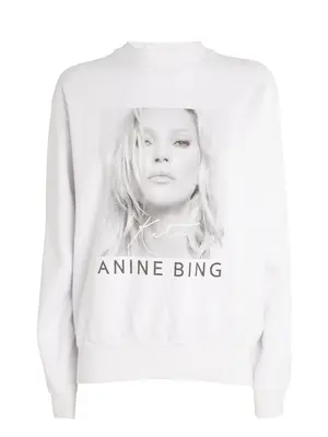 ANINE BING X Kate Moss Ramona Sweatshirt - White