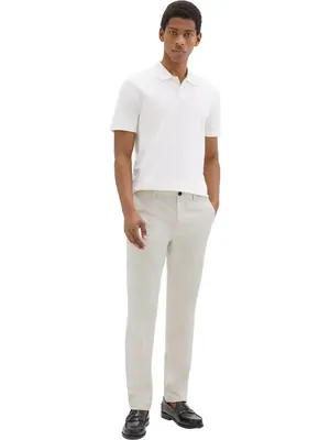 Theory Classic-fit Pant In Organic Cotton - Limestone
