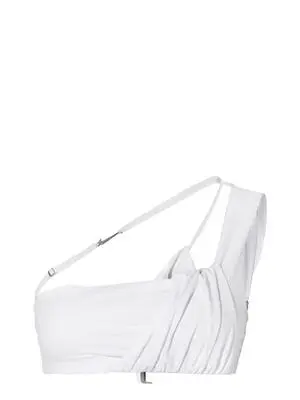 Jacquemus X Nike La Brassière Drapée Sports Bra - White