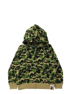 A BATHING APE Giant Abc Camo Full Zip Hoodie - Green