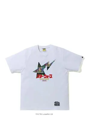 A BATHING APE X Star Wars Sta Tee Shirt - White