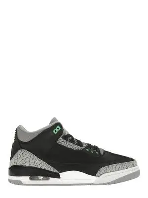 JORDAN 3 Retro - Black/green Glow/wolf Grey