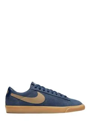 Nike Sb Blazer Low Gt - Midnight Navy Blue/gum Light Brown/khaki