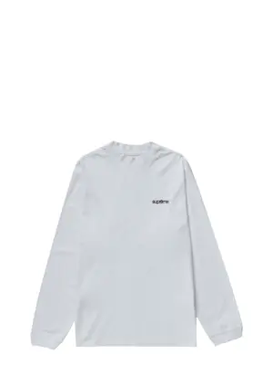 Supreme Long Sleeve Mock Neck Top - White