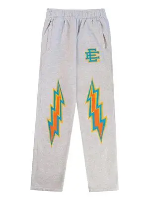 ERIC EMANUEL Ee Basic Sweatpant - Gray/aqua Bolt