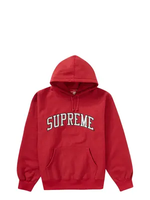 Supreme Metallic Arc Hooded Sweatshirt - Red