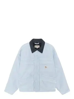 StÜssy Washed Canvas Shop Jacket - Light Blue