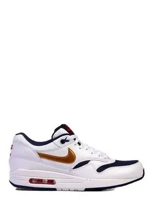 Nike Air Max 1 Essential Olympic - White/metallic Gold/midnight Navy Blue