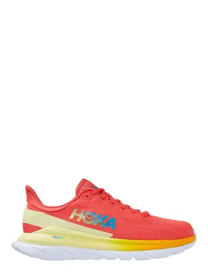 Hoka One One Mach 4in Athletic Sneakers - Hot Coral/saffron